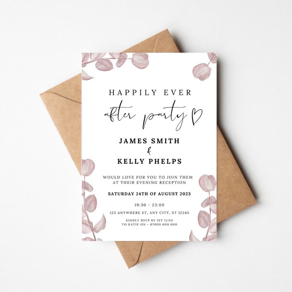 Evening Invite - Etsy UK