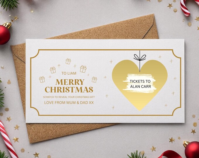 Personalised Christmas Scratch Reveal / Christmas Scratch Reveal ...