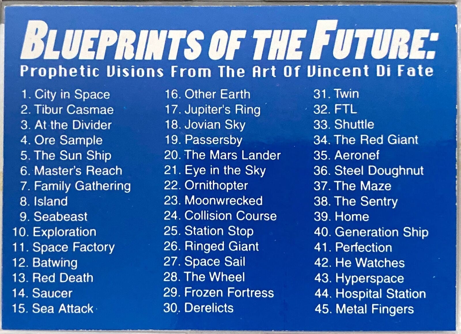 Vincent Di Fate Sci-fi Fantasy Art Trading Card Set of 90 Cards 1994 ...