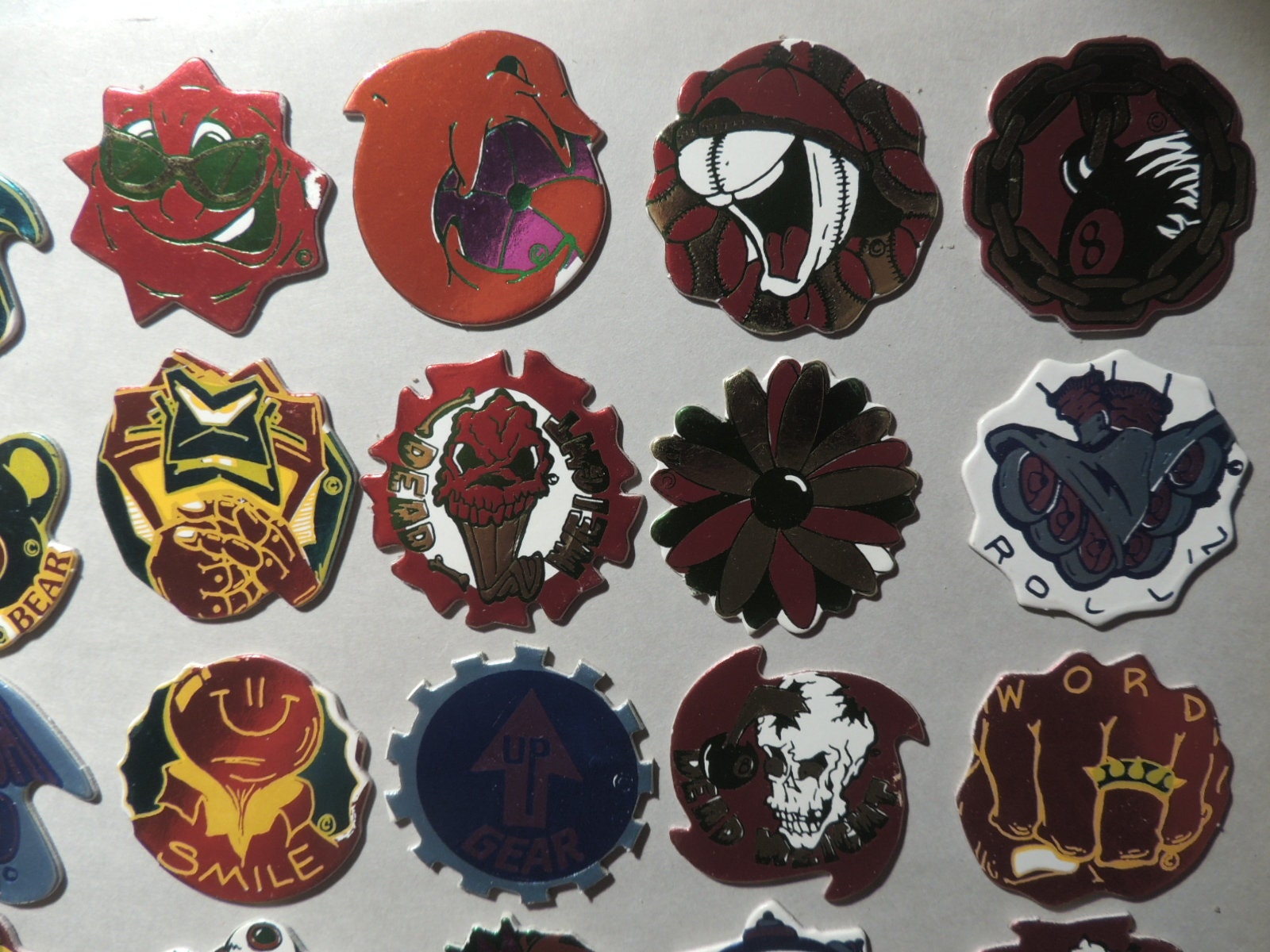 Pogs Milk Cap Game Die-cut Foil Enhanced Cap Set of 40 Different. - Etsy