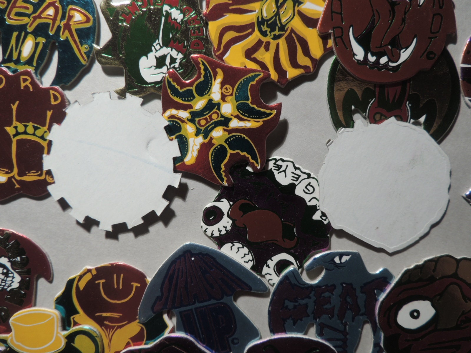 Pogs Milk Cap Game Die-cut Foil Enhanced Cap Set of 40 Different. - Etsy