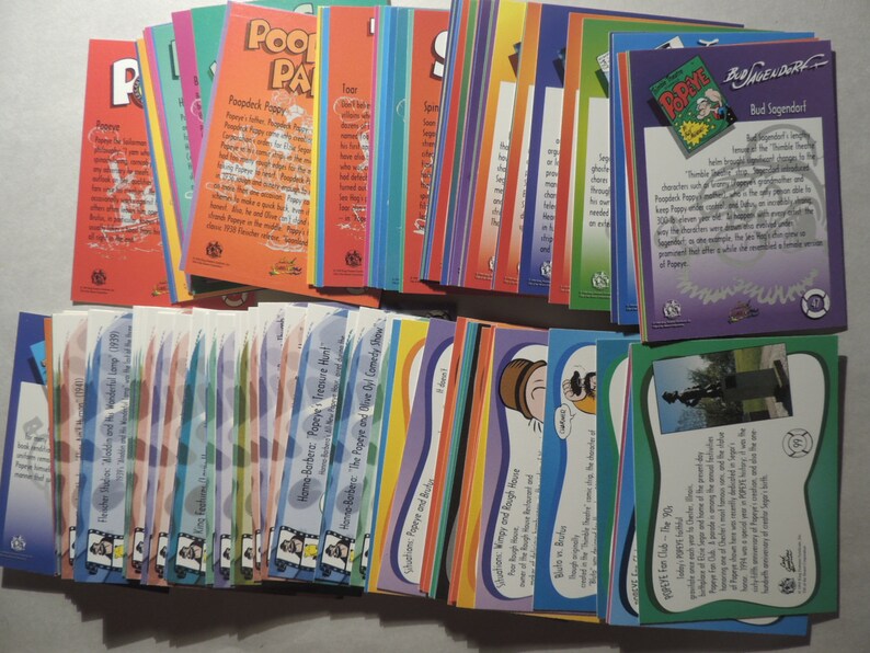 Popeye the Sailor Man Complete 100 Card Set 1994 Card Creations - Etsy