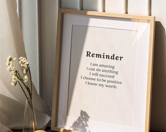 Reminder Poster - Etsy