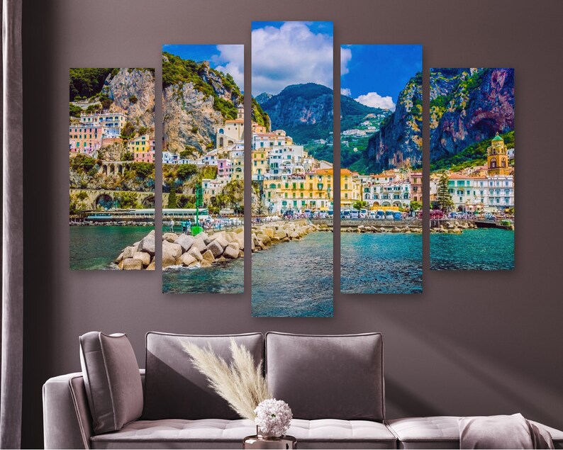 Amalfi Italy Canvas Prints Amalfi Coast Wall Décor Italian - Etsy