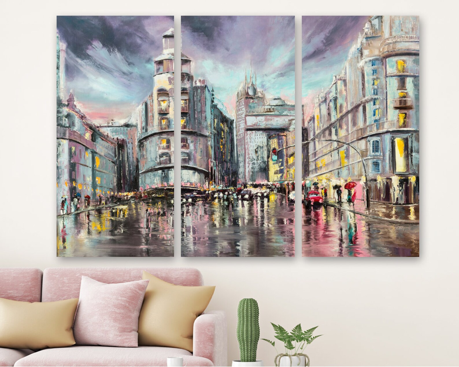 Madrid Gran via Canvas Art Madrid Oil Painting Canvas Prints - Etsy ...