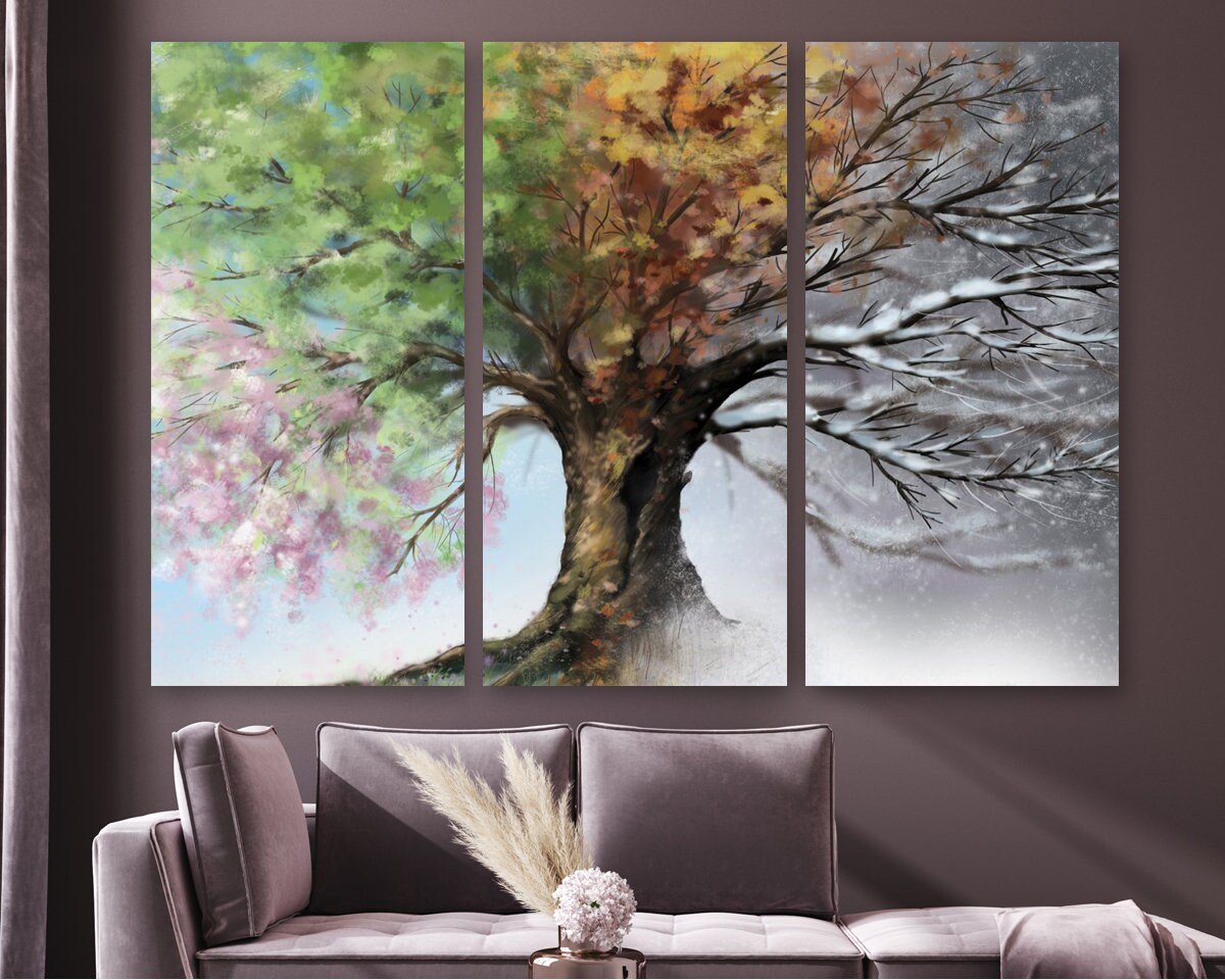 Four Seasons Abstract Painting