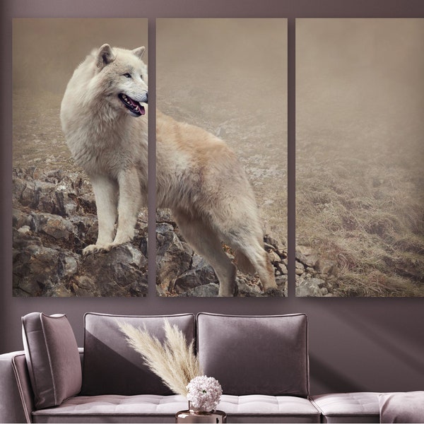 Wolf Art Wall - Etsy