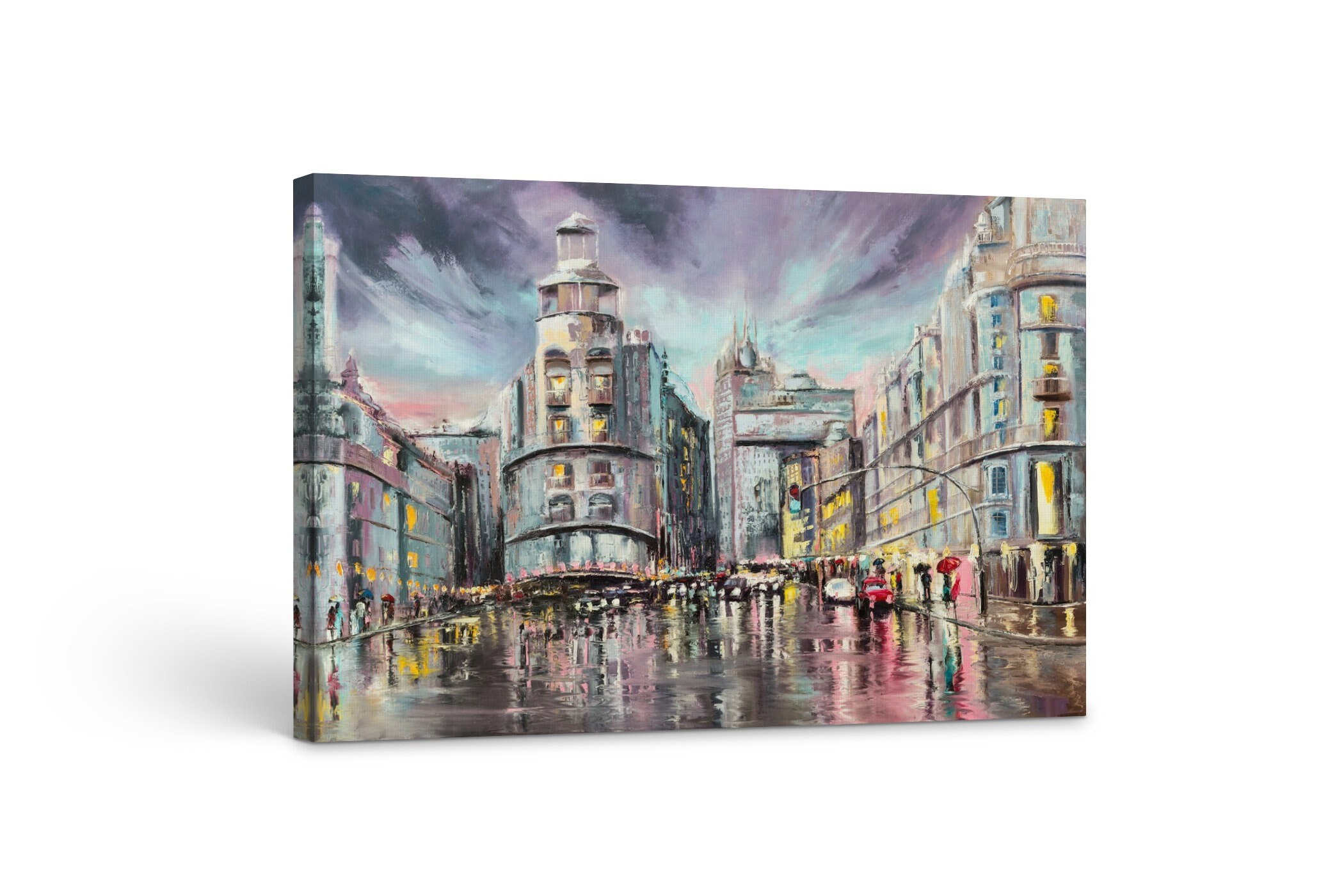 Madrid Gran via Canvas Art Madrid Oil Painting Canvas Prints - Etsy ...