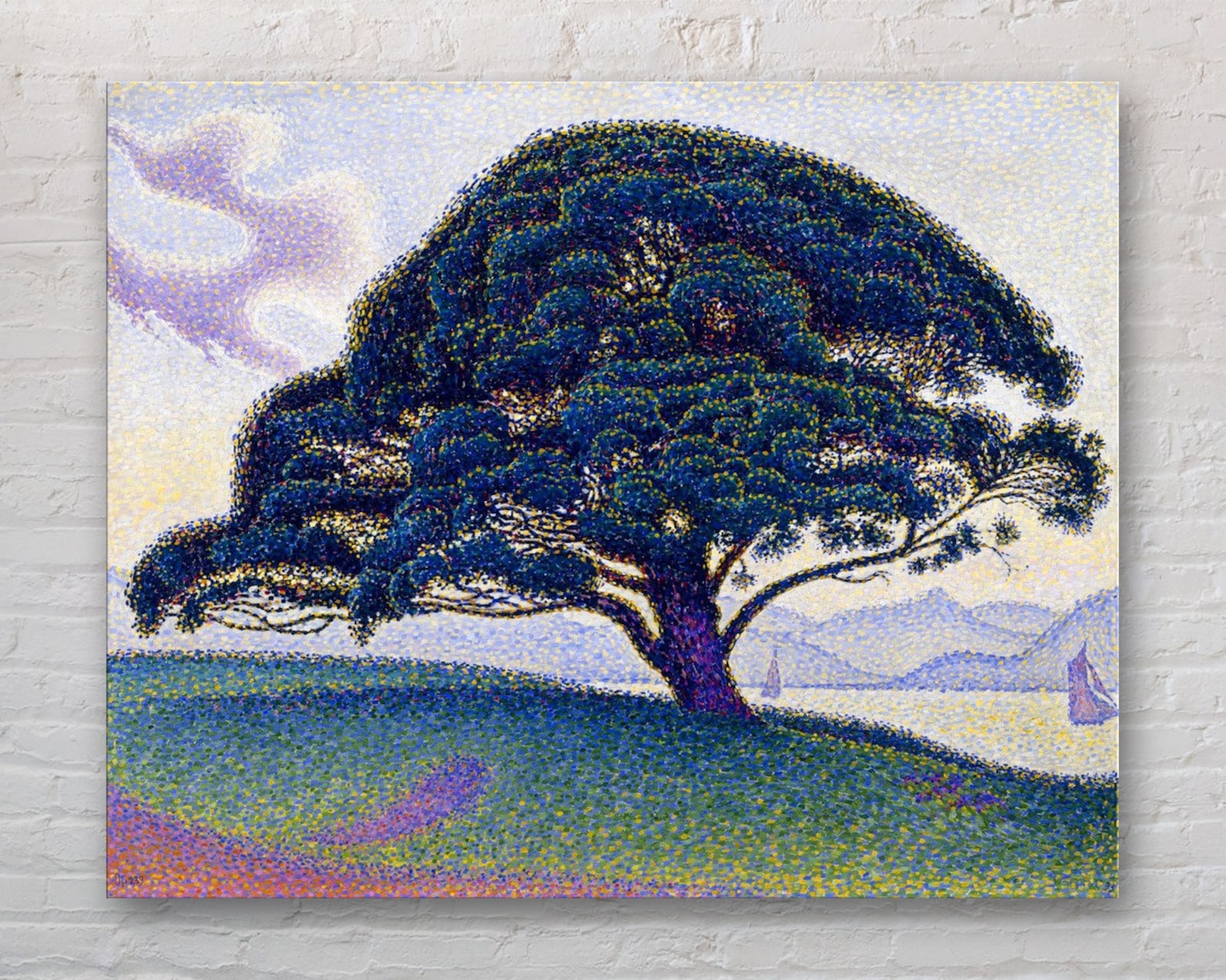 The Bonaventure Pine by Paul Signac Canvas Print Tree Painting - Etsy