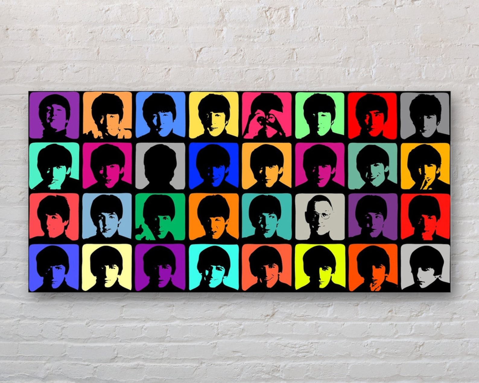 Pop Art Print Of Beatles Canvas Art Beatles Canvas Prints Pop | Etsy