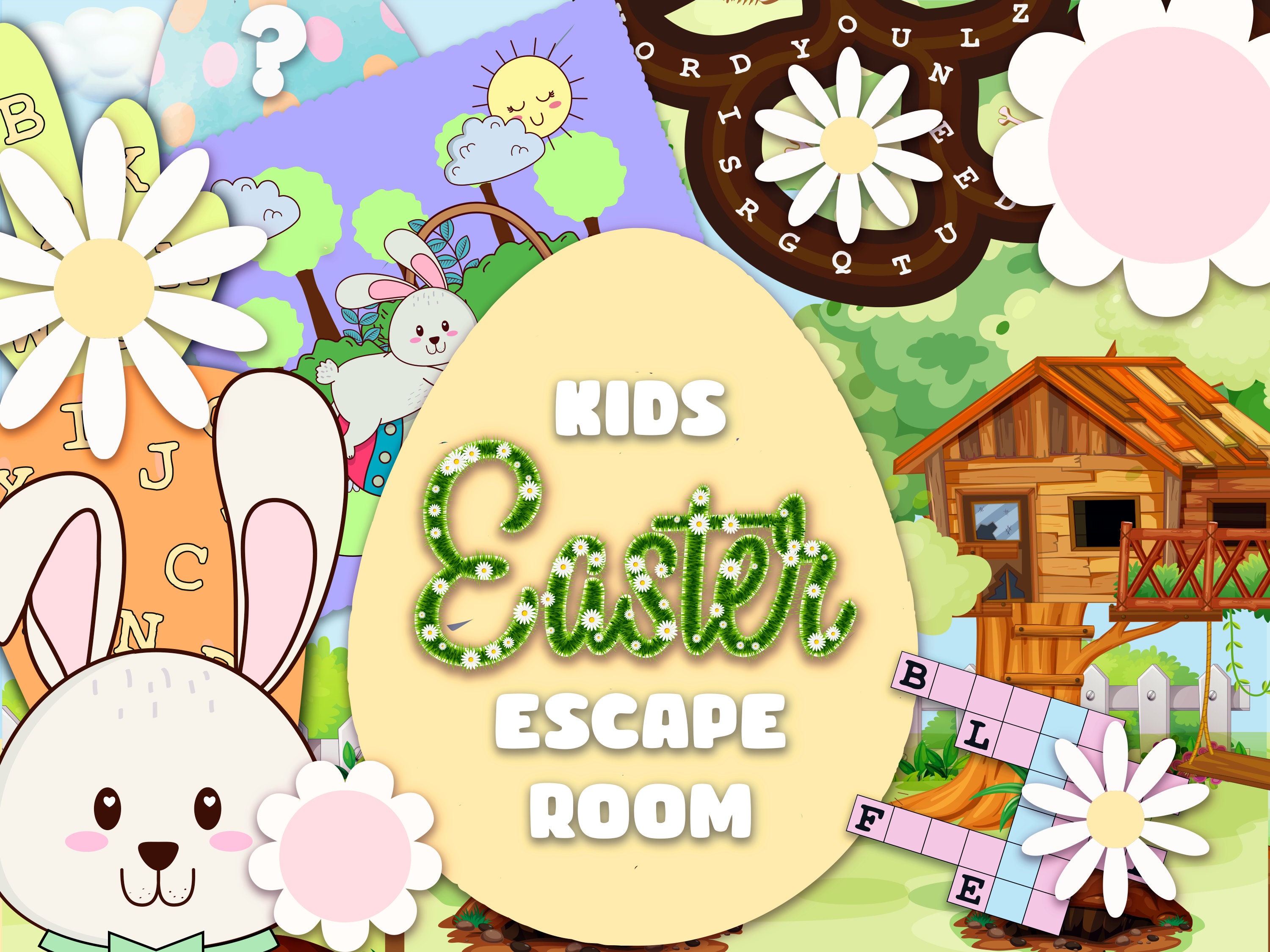Kids Easter Escape Room Treasure Hunt/egg Hunt - Etsy UK