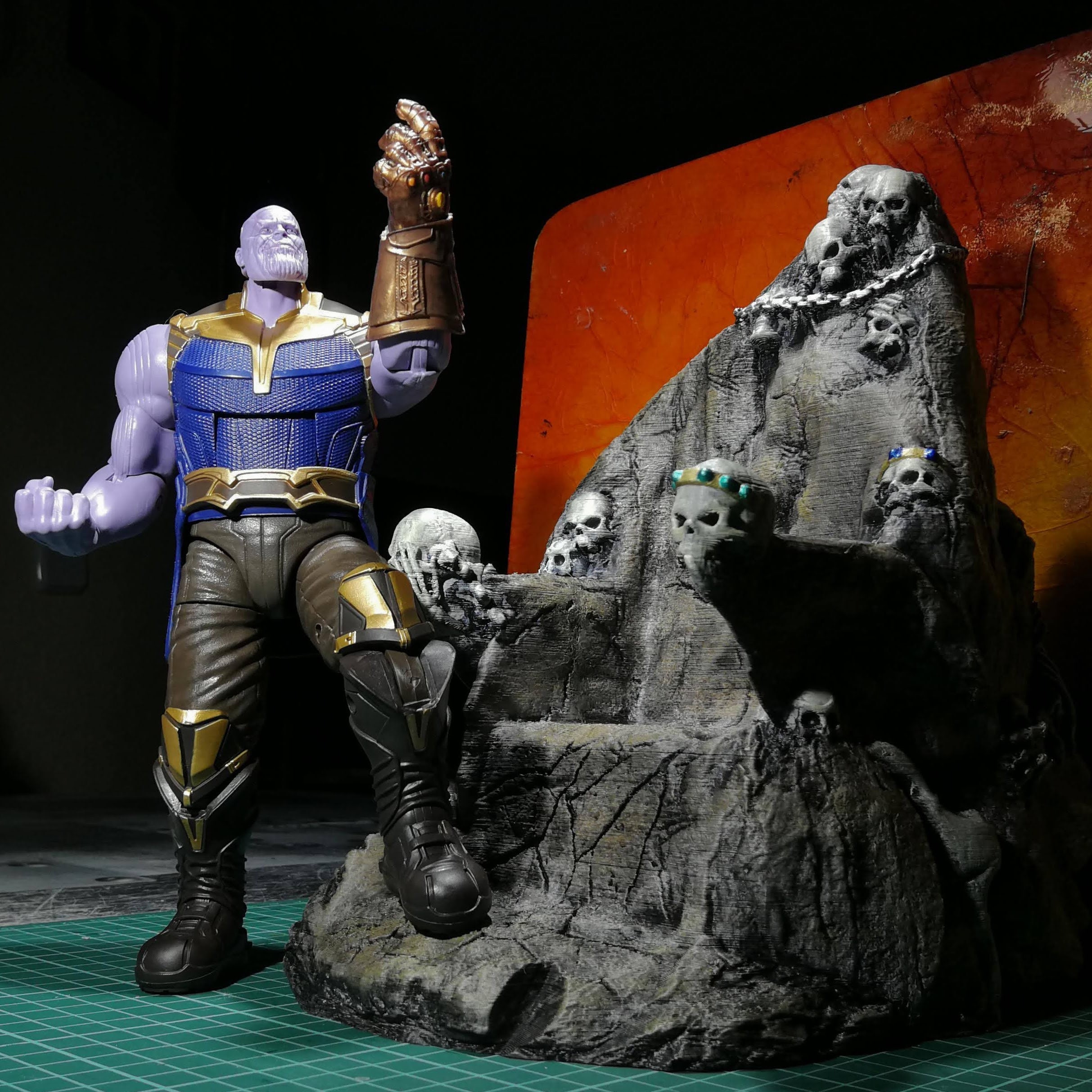 Thanos Throne Marvel Legends Scale Etsy Canada