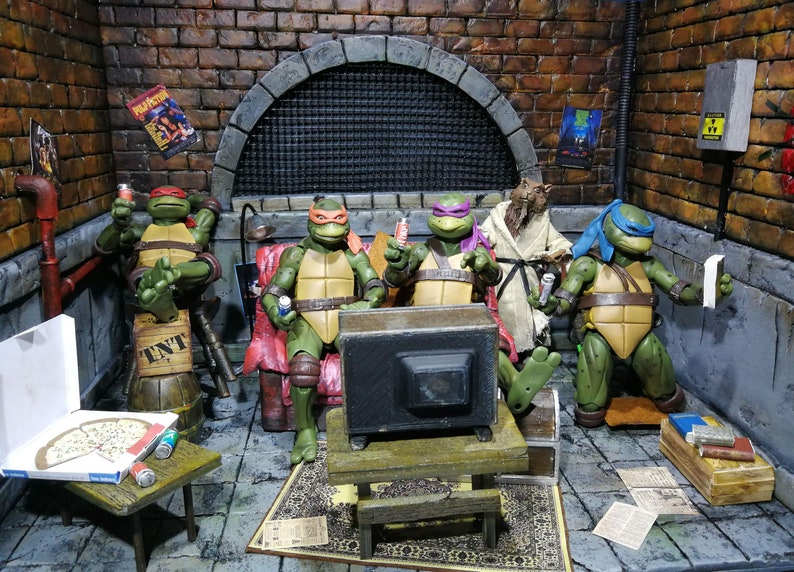 Teenage Mutant Ninja Turtles Living Room Diorama - Etsy