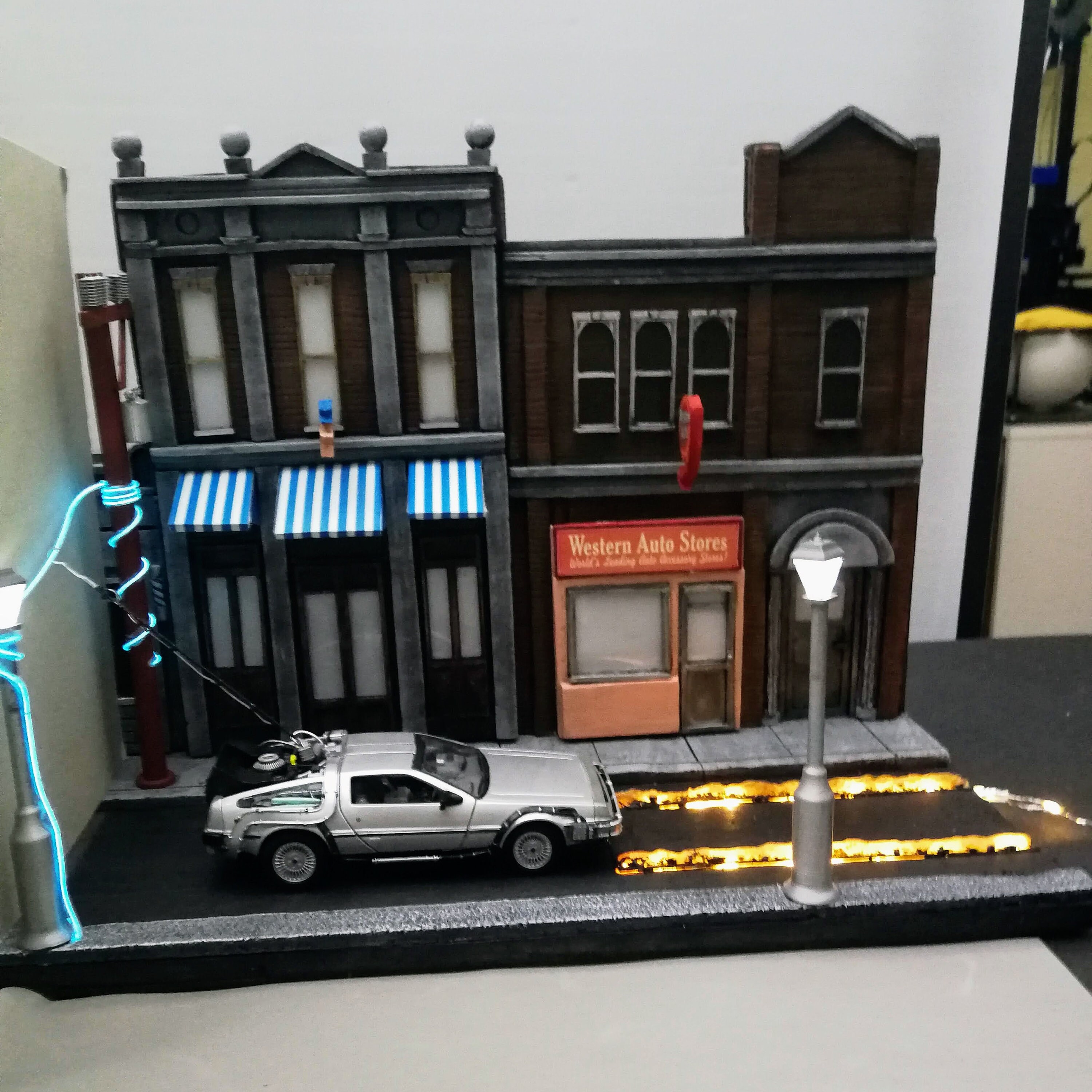 Back to the Future 1:24 Scale Diorama - Etsy