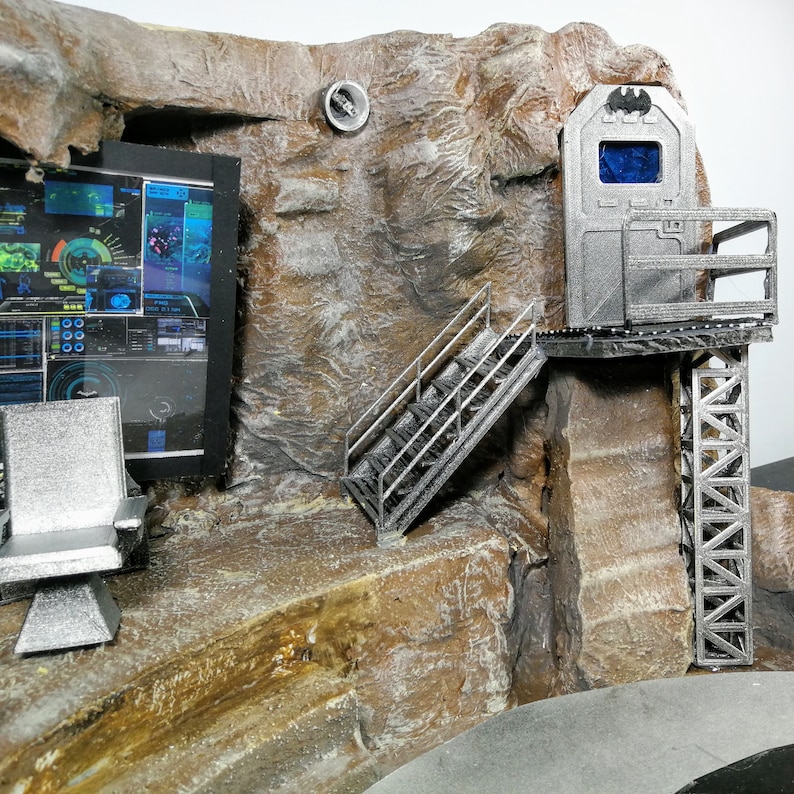 Batman's Batcave Diorama 1:24 Scale - Etsy