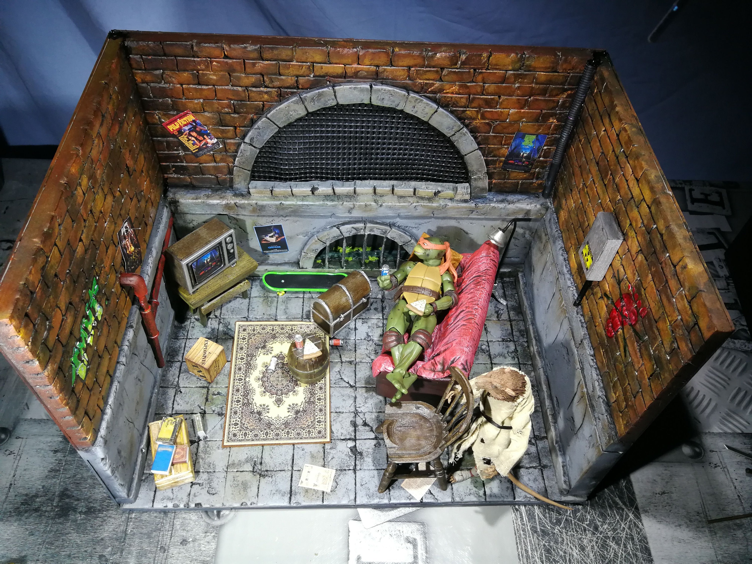 Teenage Mutant Ninja Turtles Living Room Diorama - Etsy UK