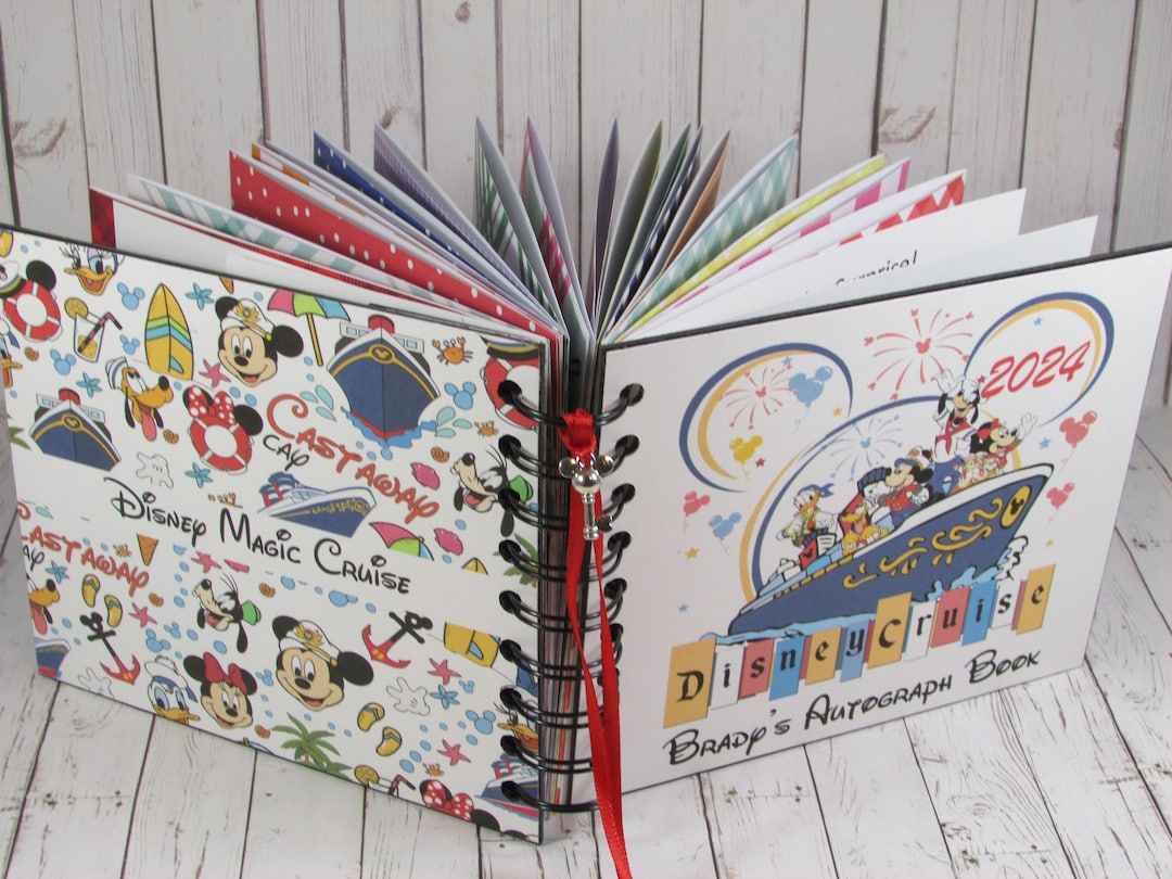 Disney Cruise Autograph Book Memory Book for 40 Photos & 40 - Etsy