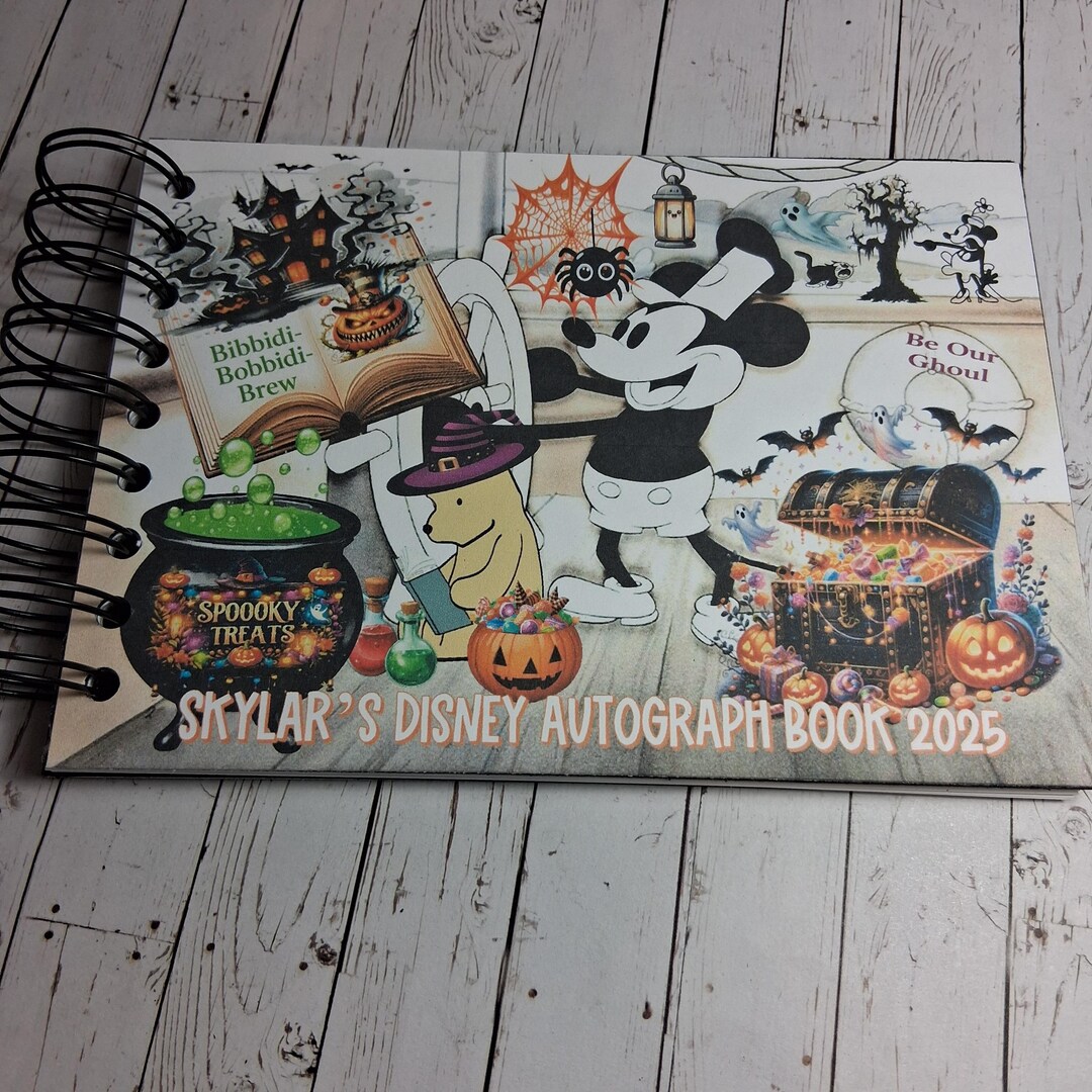 Halloween Autograph Book - Boys or Girls-personalized - Steamboat ...
