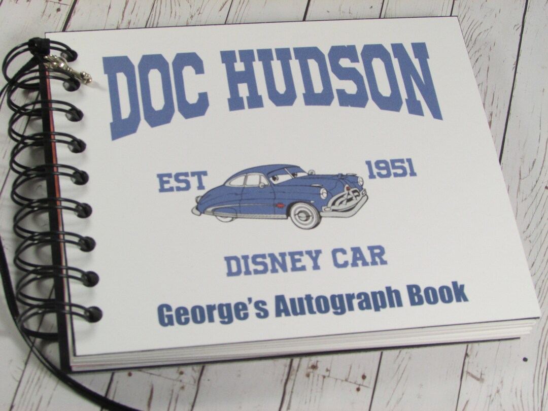 2025 ANY YEAR Disney Autograph Book Cars Doc Hudson Disney Trip Reveal ...