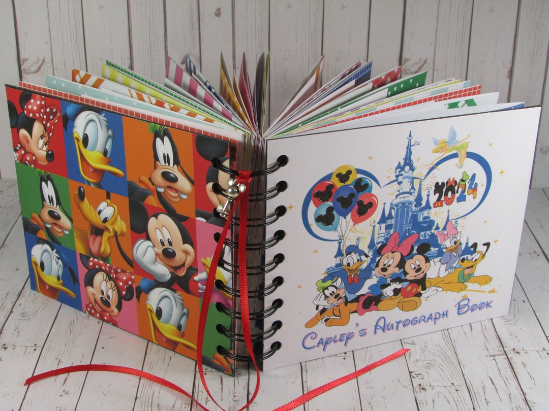 Disney Autograph Book Mickey and Friends Boys or Girls Magical Kingdom ...