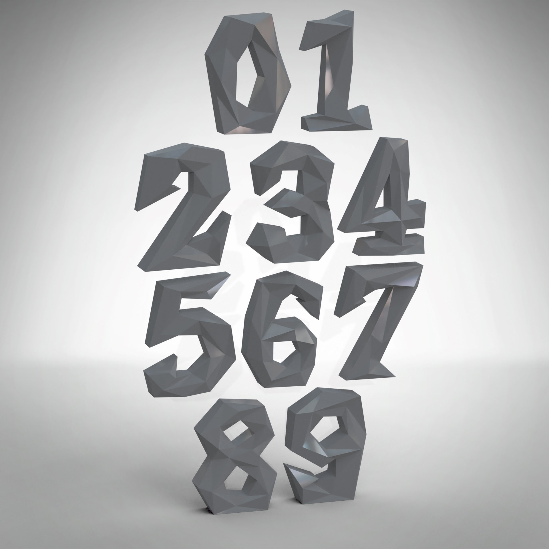 Numbers papercraft paper decor | Etsy