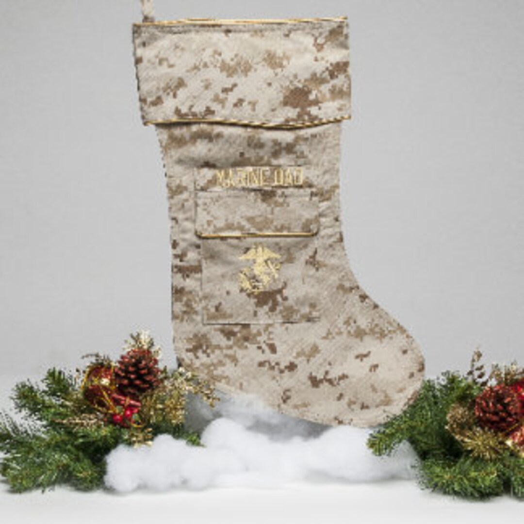 Marine Corps Dad Christmas Stocking - Etsy