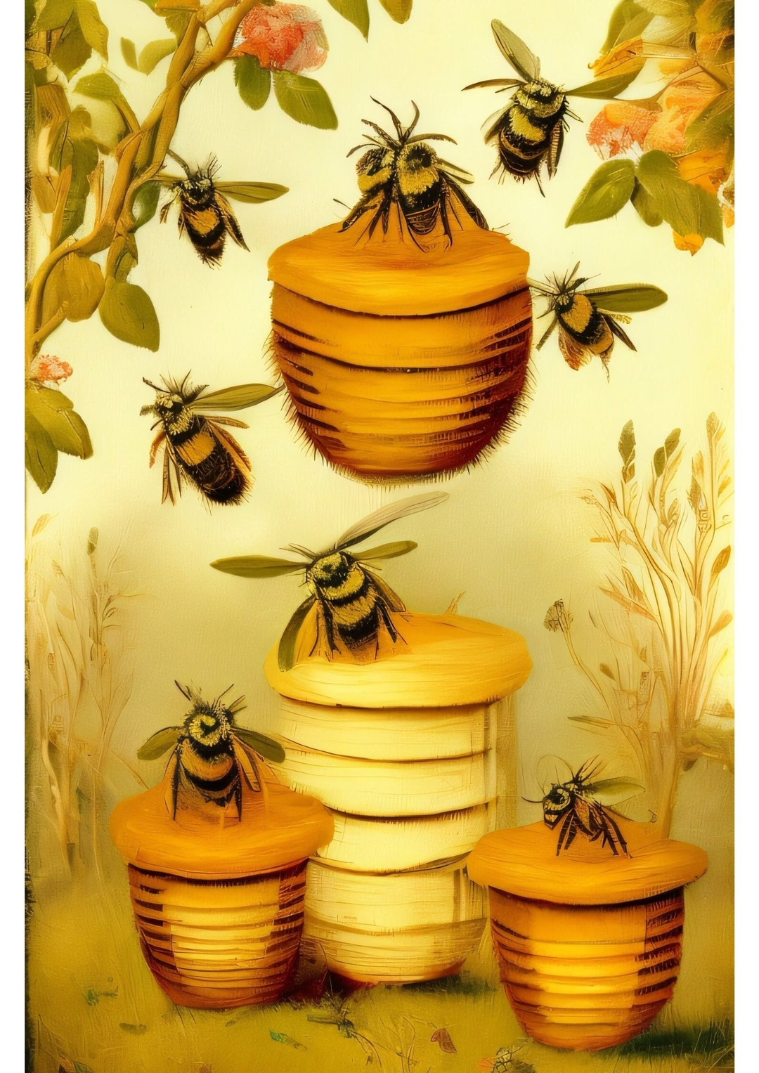 Honey Bees Digital Download - Etsy