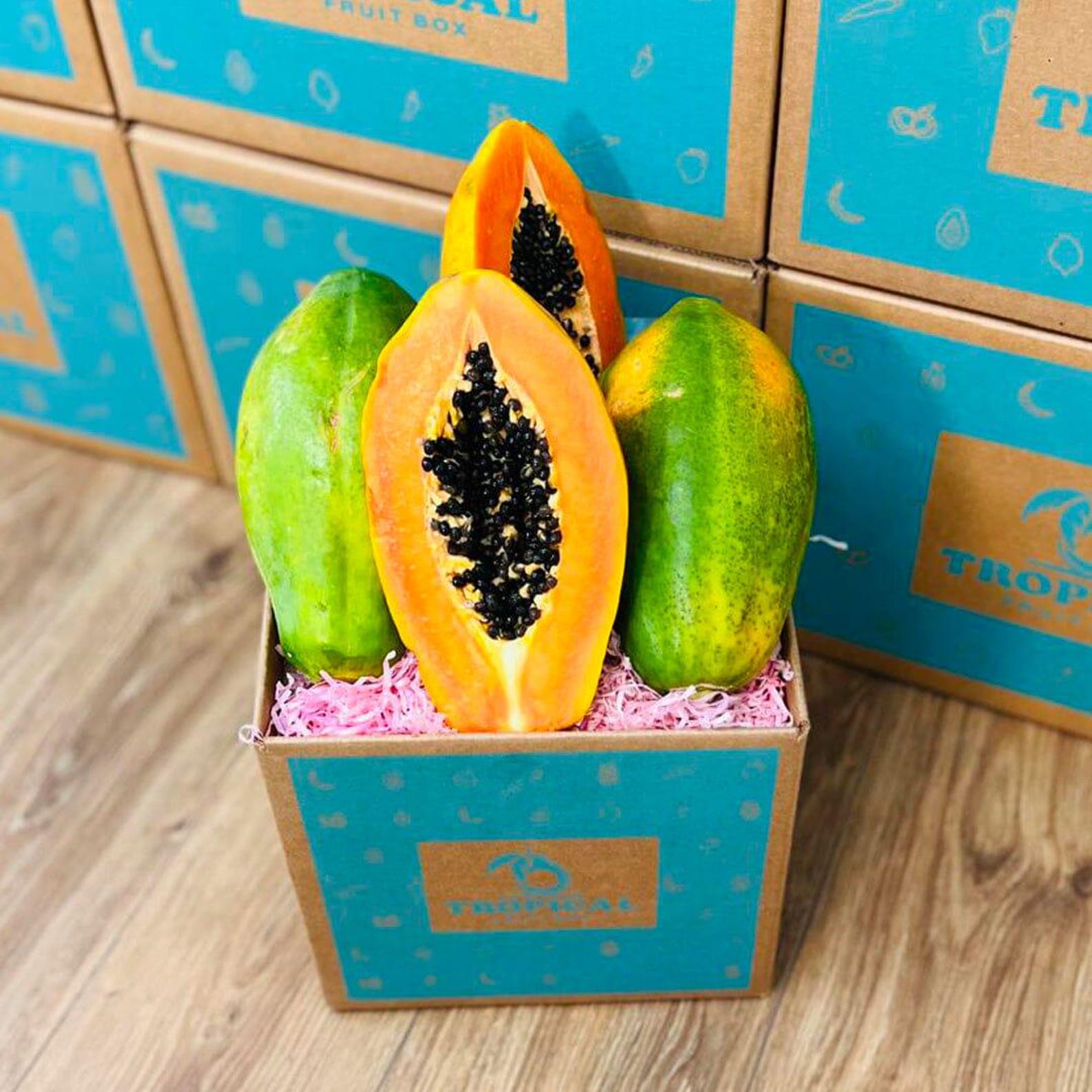 Tropical Fresh Papaya Box - Etsy
