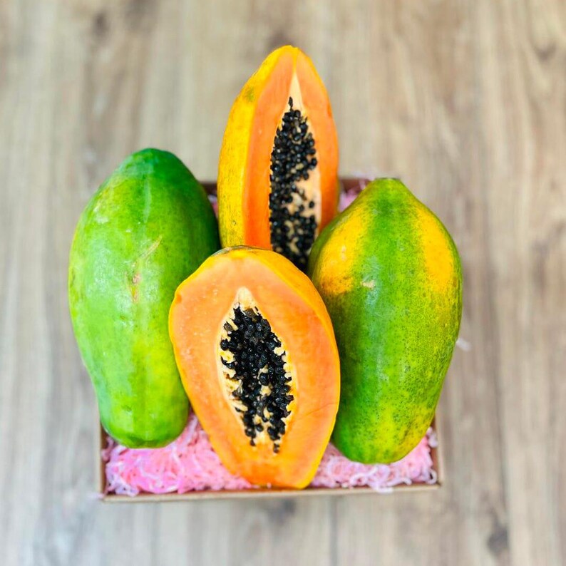 Tropical Fresh Papaya Box - Etsy