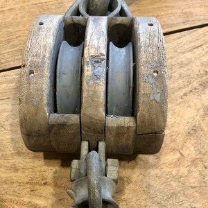 Antique Barn Wood Hay Pulley - Etsy