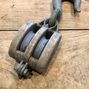 Antique Barn Wood Hay Pulley - Etsy