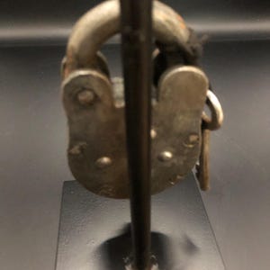Heavy Vintage Lock on Iron Display Stand - Etsy