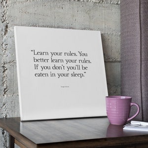 Learn Your Rules. - Etsy