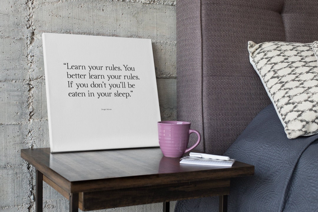 Learn Your Rules. - Etsy