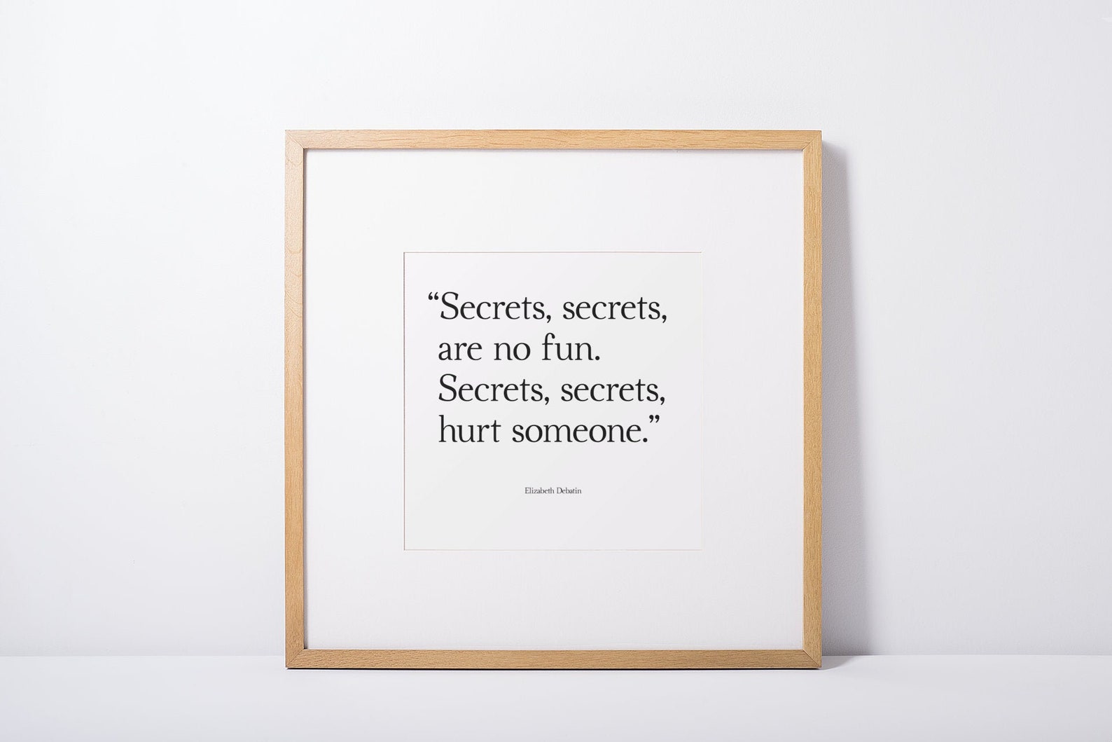 Secrets, Secrets Are No Fun. - Etsy