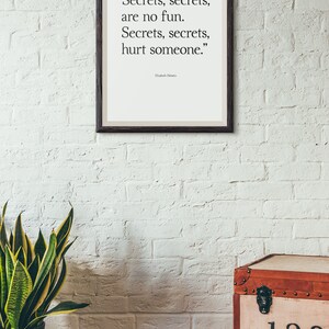 Secrets, Secrets Are No Fun. - Etsy