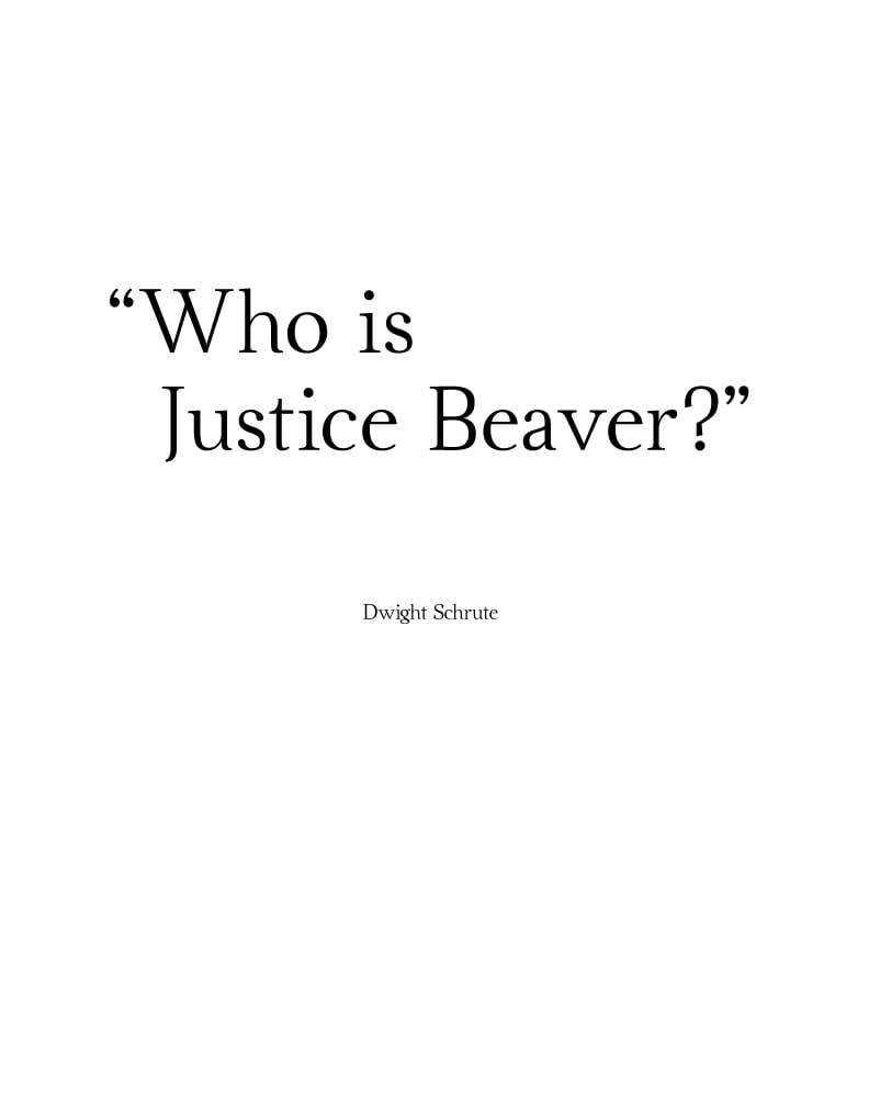 Who is Justice Beaver? - Etsy