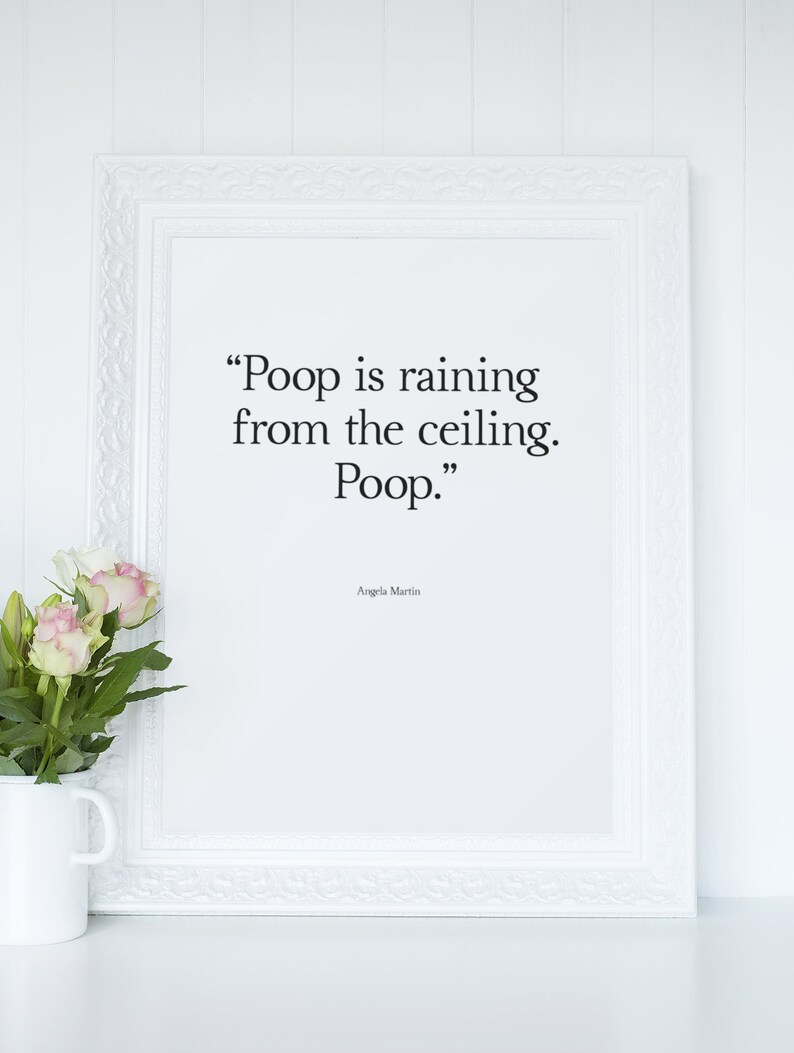 Poop is Raining From the Ceiling. Poop. - Etsy