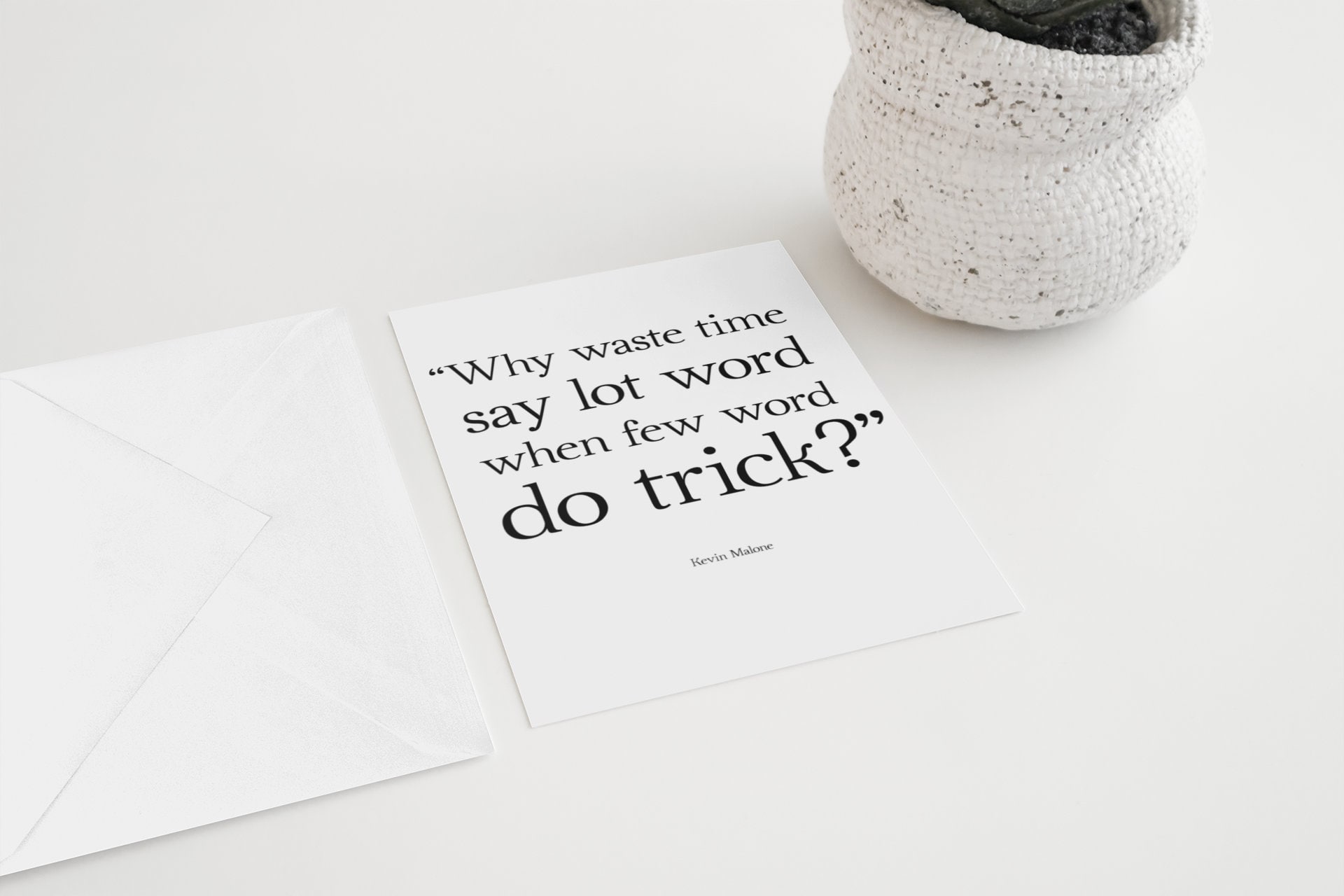 Why Say Lot Word When Few Word Do Trick Printable Card - Etsy