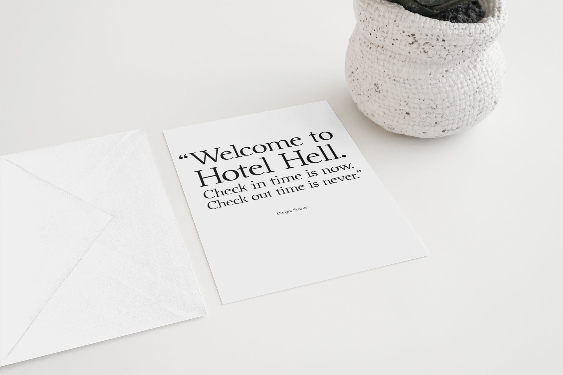 Welcome to Hotel Hell. Printable Card - Etsy