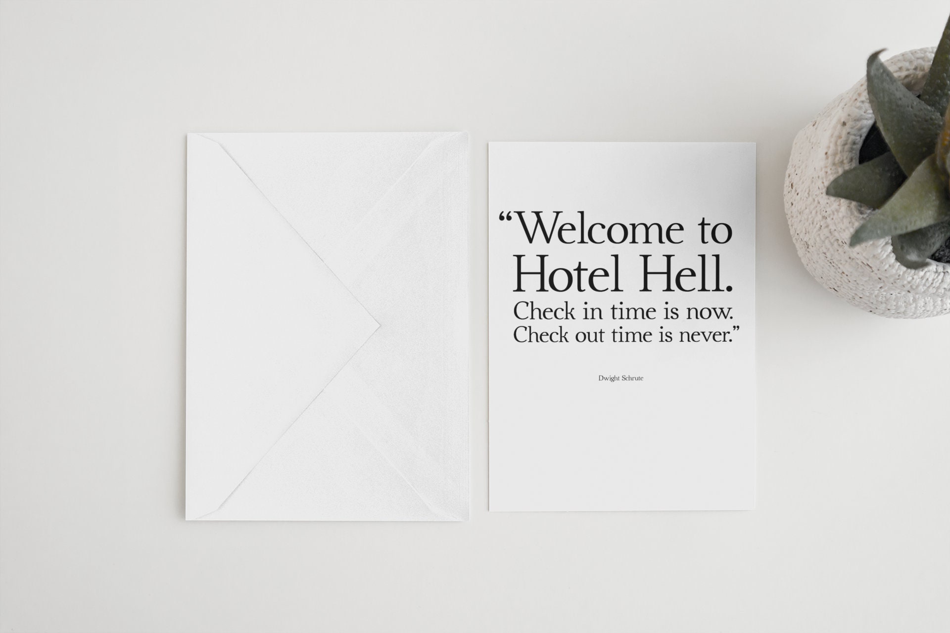 Welcome to Hotel Hell. Printable Card - Etsy