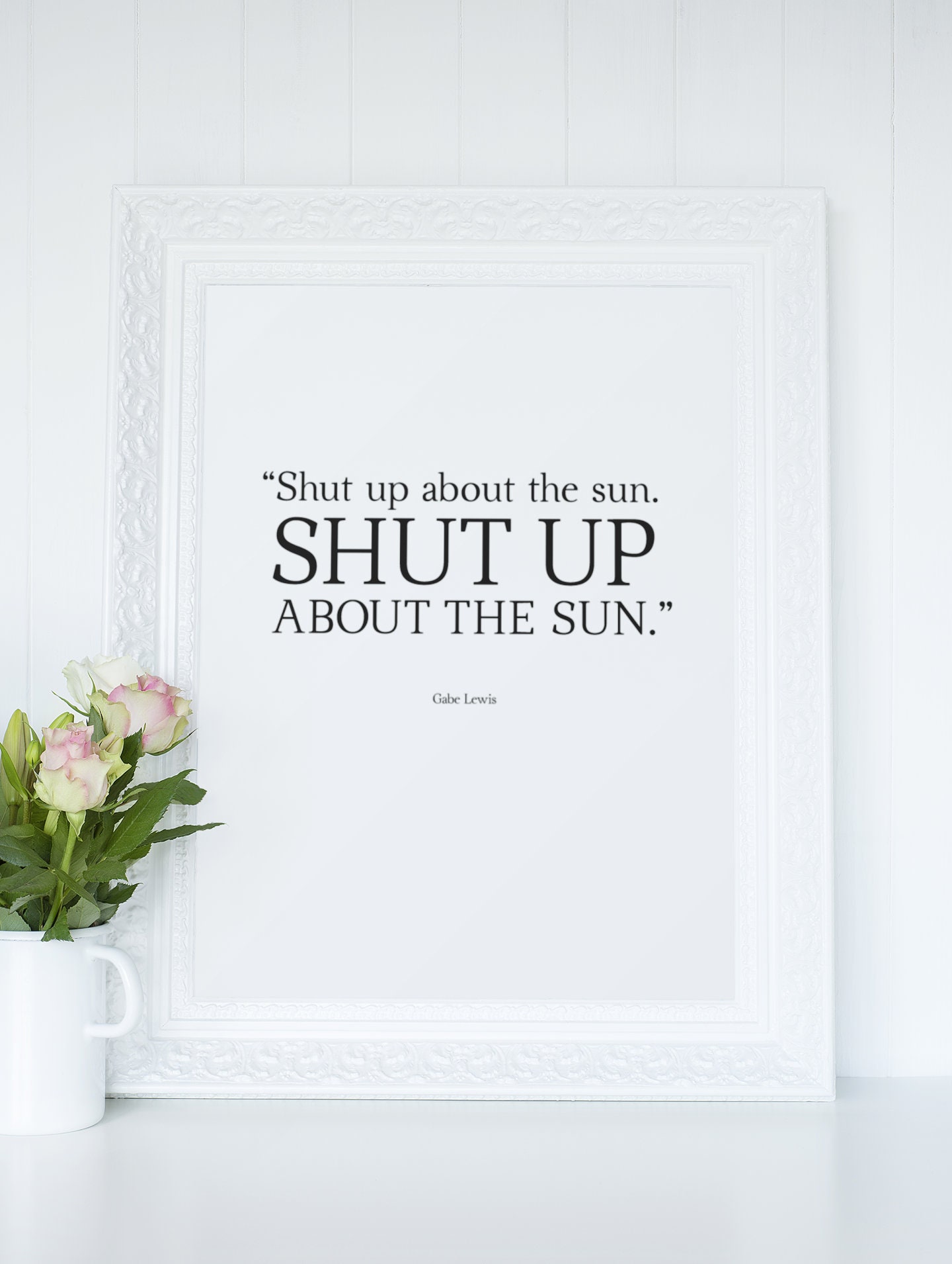 Shut up About the Sun. - Etsy