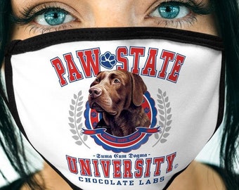 Chocolate Lab Mask - Etsy