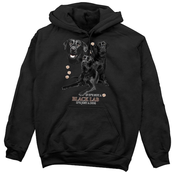 Black Lab Hoodie - Etsy