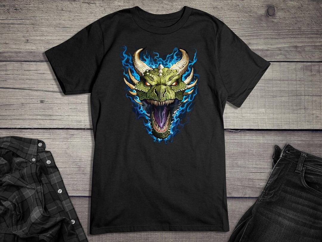 Dragon Head T-shirt - Etsy