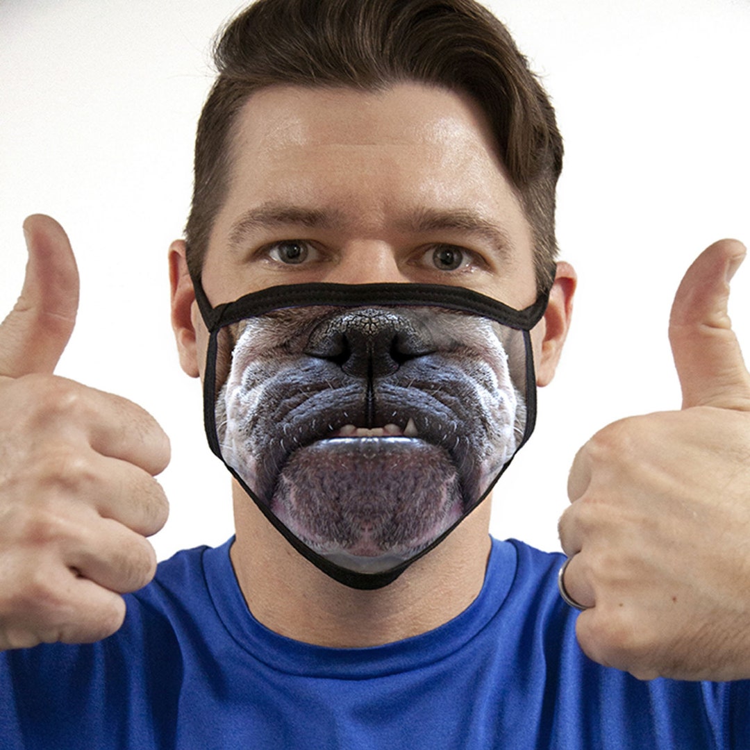 Bulldog FACE MASK Cover Your Face Masks, , - Etsy
