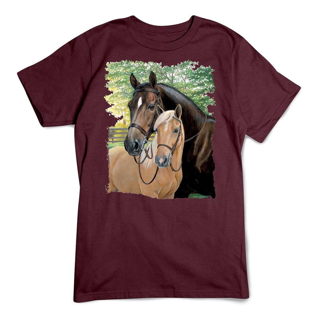 Horse T-shirt, Hot Shot & Ed Tee, Horseback Riding, Equestrian Shirt - Etsy