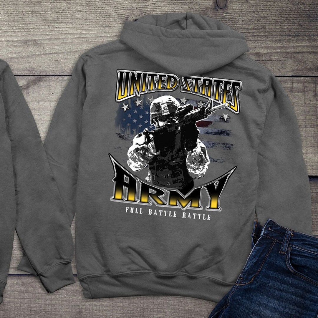 U.S. Army Hoodie, Officially Licensed Full Battle Rattle Hooded ...