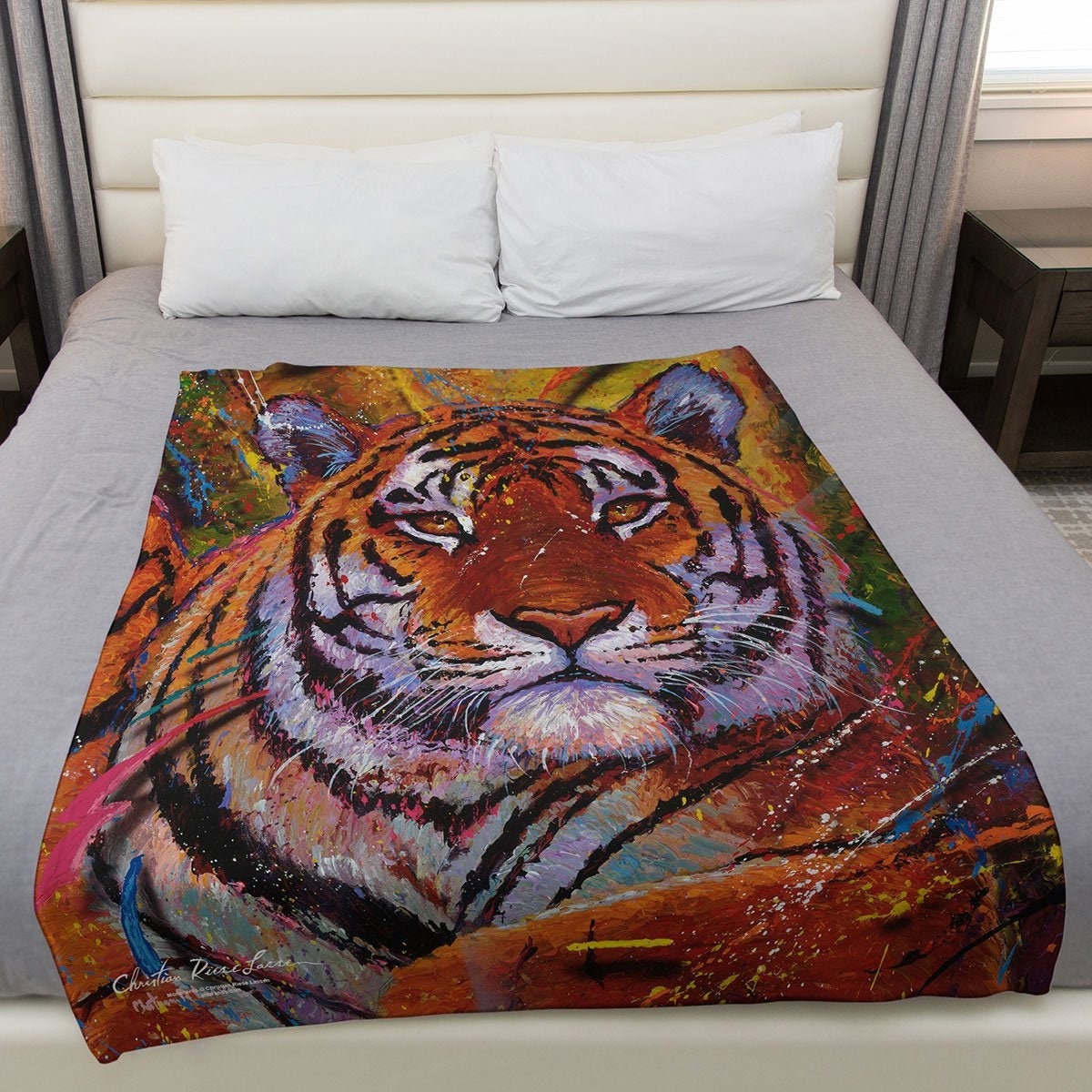 Tiger Blanket Exotic Wildlife 50 X 60 Decorative - Etsy