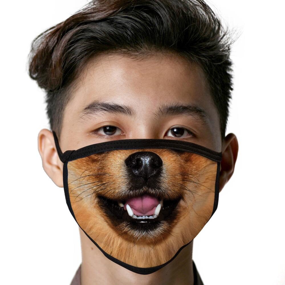 Pomeranian FACE MASK Cover Your Face Dog Breed Masks | Etsy